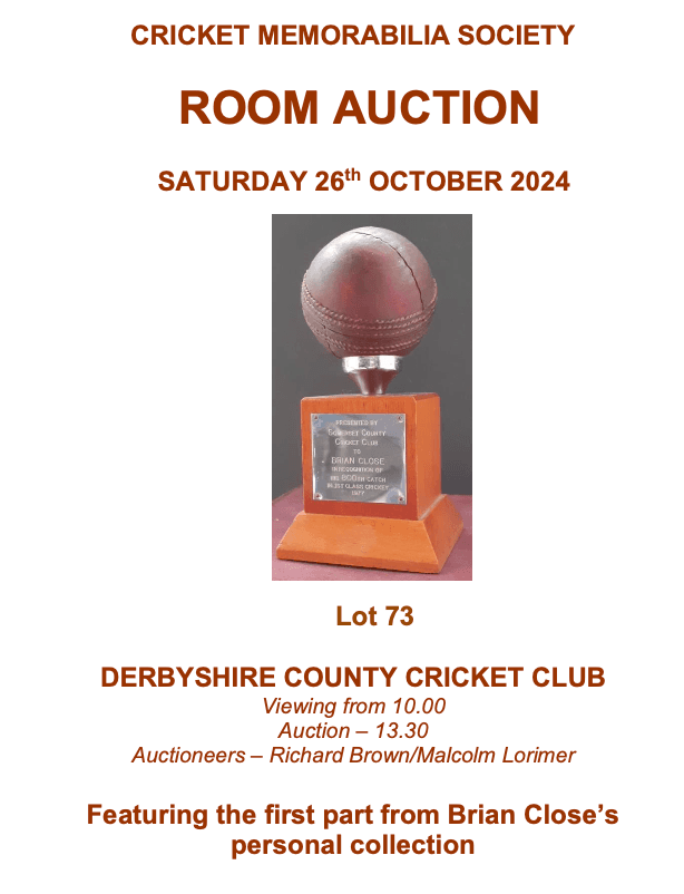 Auctions – Cricket Memorabilia | Cricket Memorabilia Society