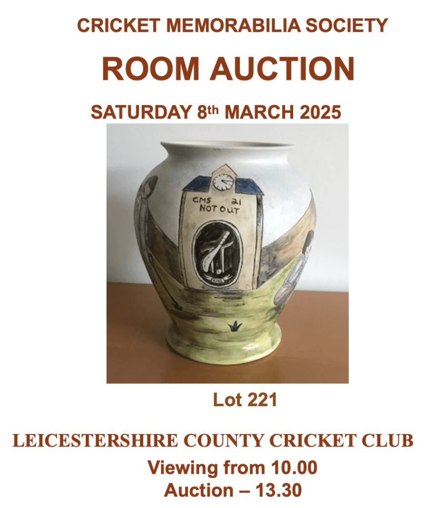 Auctions | Cricket Memorabilia | Cricket Memorabilia Society
